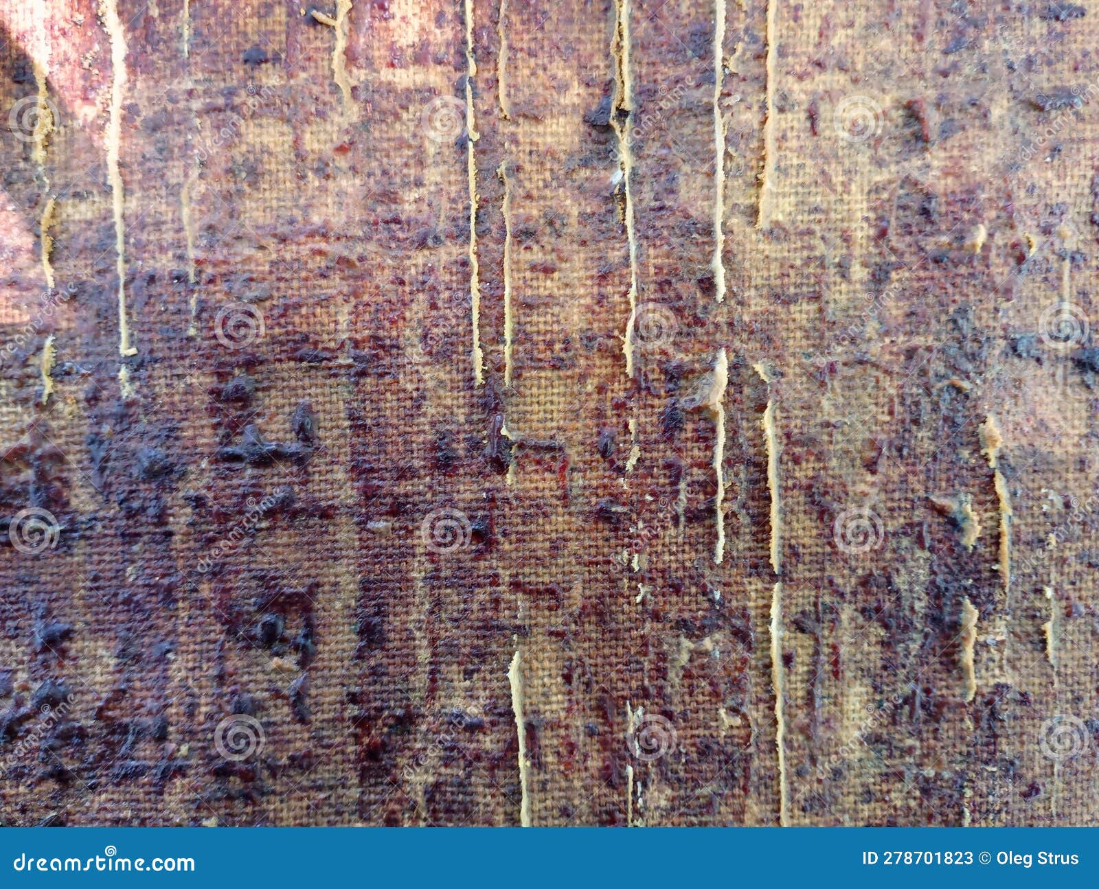 Texture of Old Fabric from a Beehive Treated with Bee Propolis Stock ...