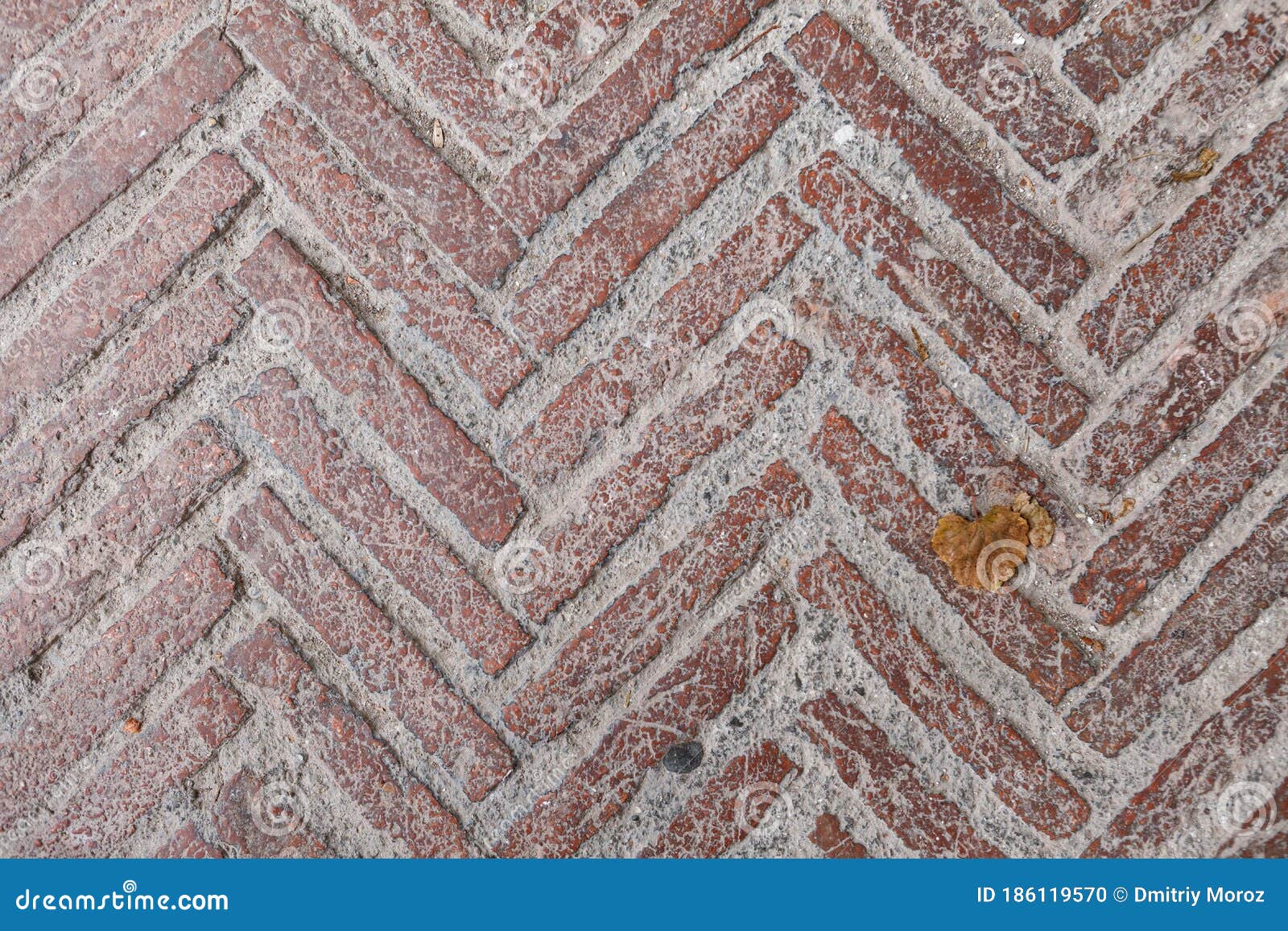 The Texture of the Old Herringbone Pavement of Bricks Stock Photo ...