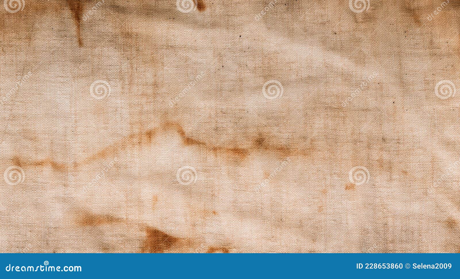 The Texture of an Old Linen Fabric, Covered with Dirt, Rust and Streaks ...
