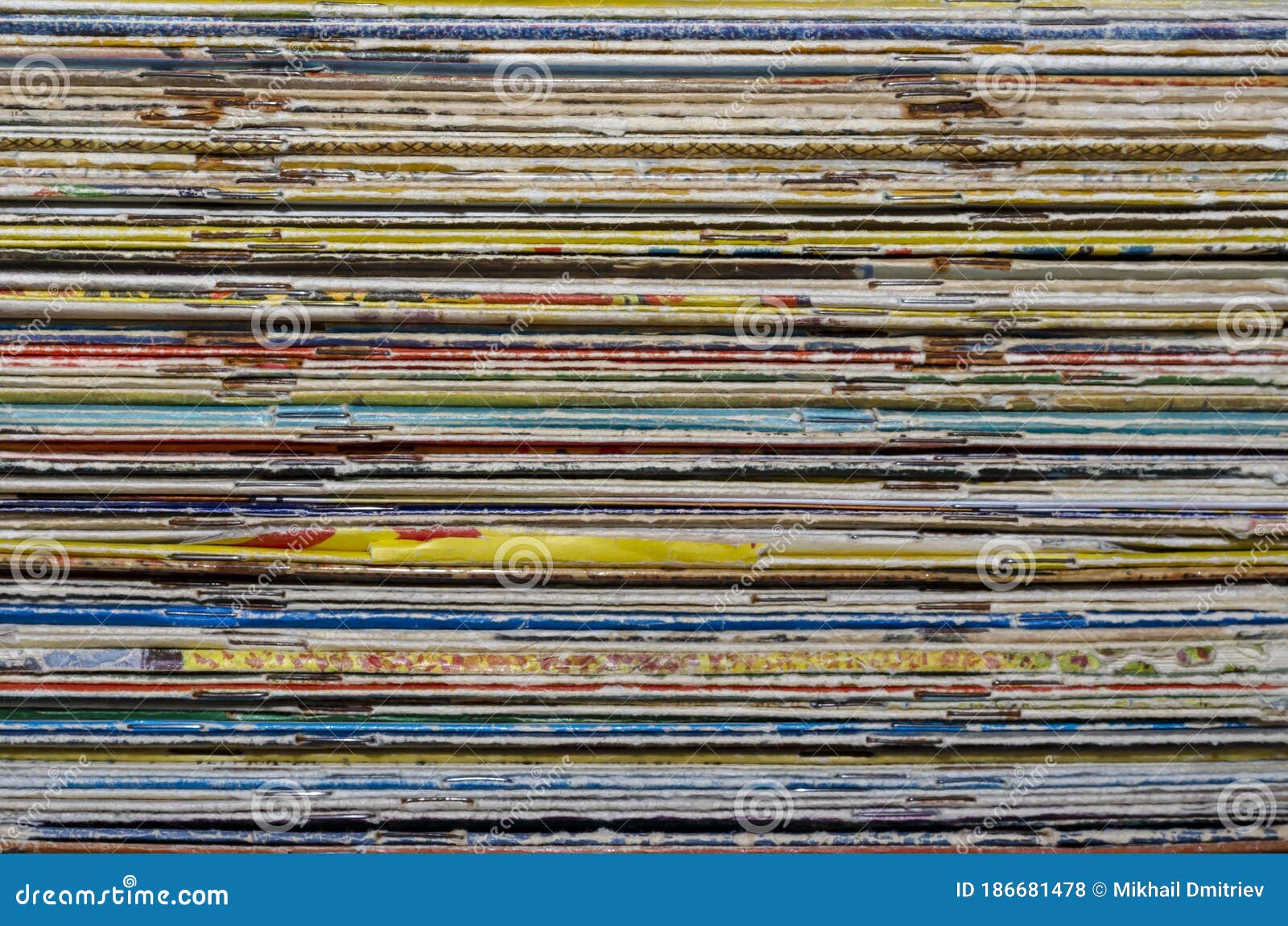 Texture of Old Magazines and Comics Stock Photo - Image of local ...