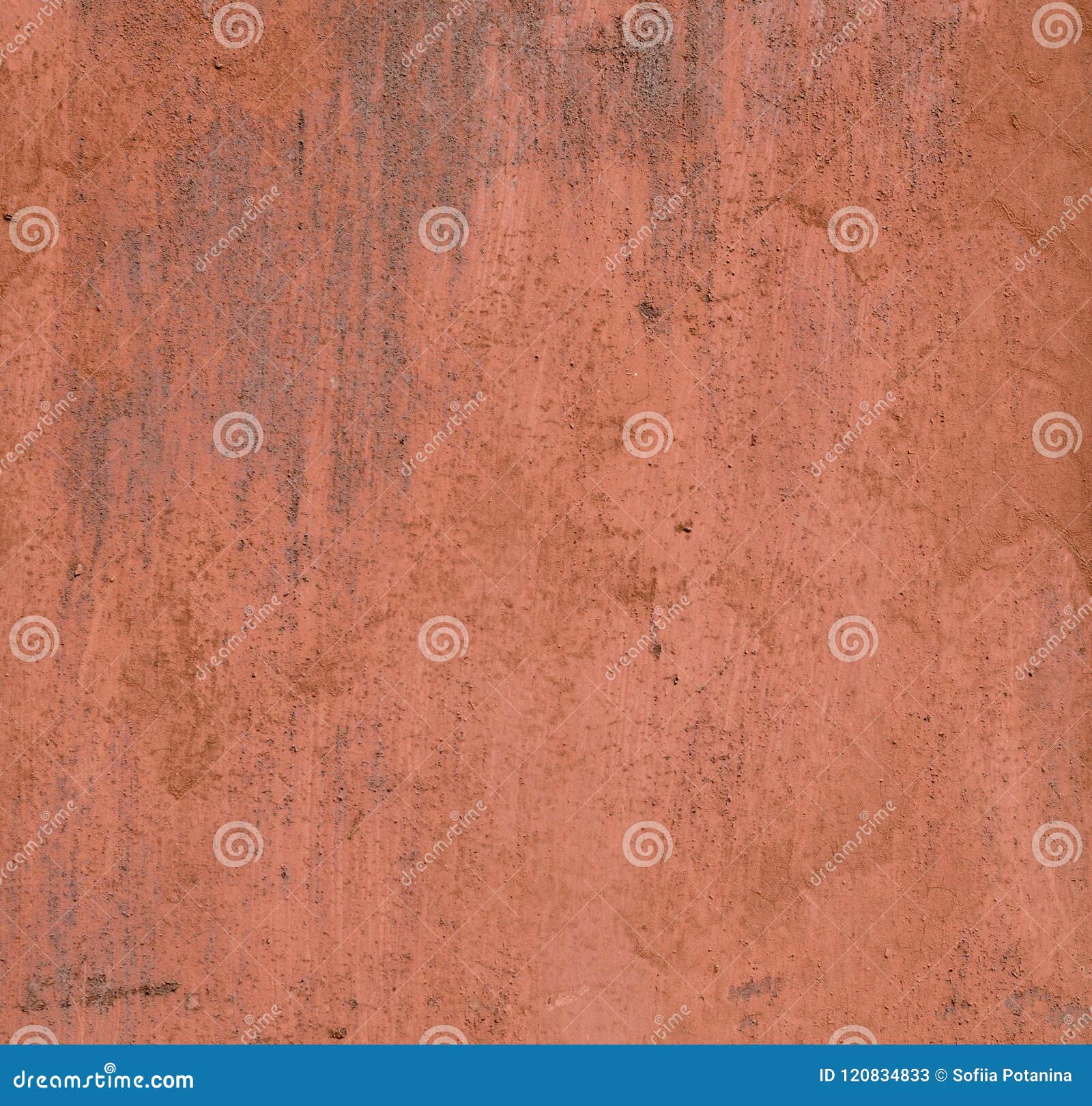 Texture Old Metal Surface Painted, Orange Paint with Rust Stock Image ...