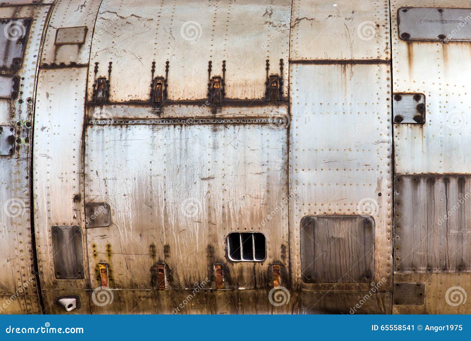 Texture of Old Metallic Aircraft Skin Stock Image - Image of patch ...