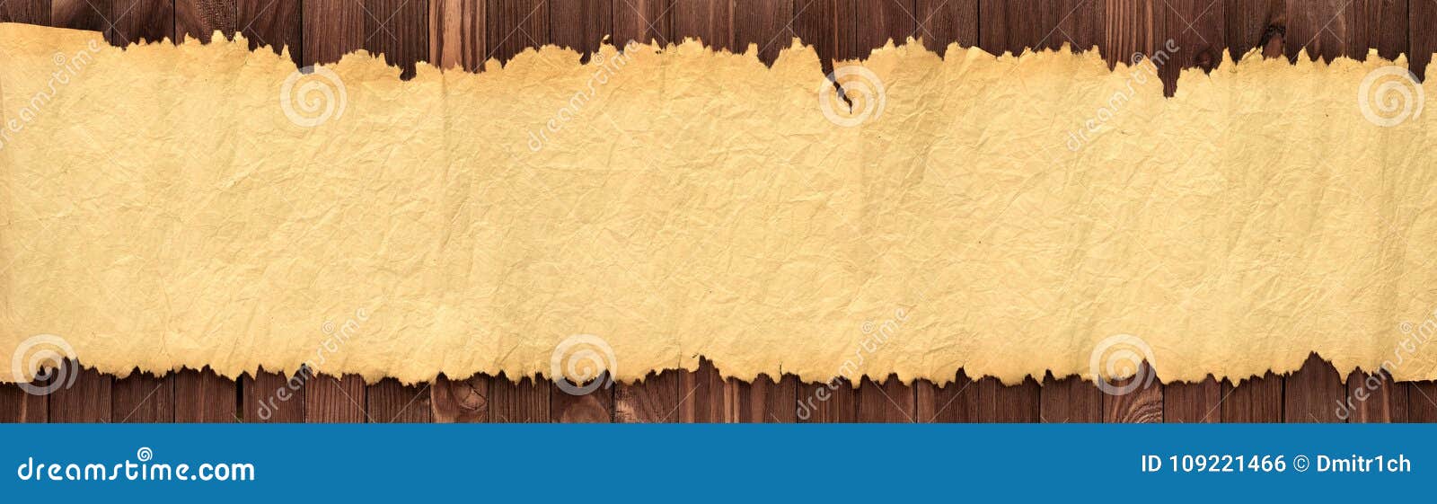 Paper Texture on Wood Background, Panorama Format Stock Photo - Image ...