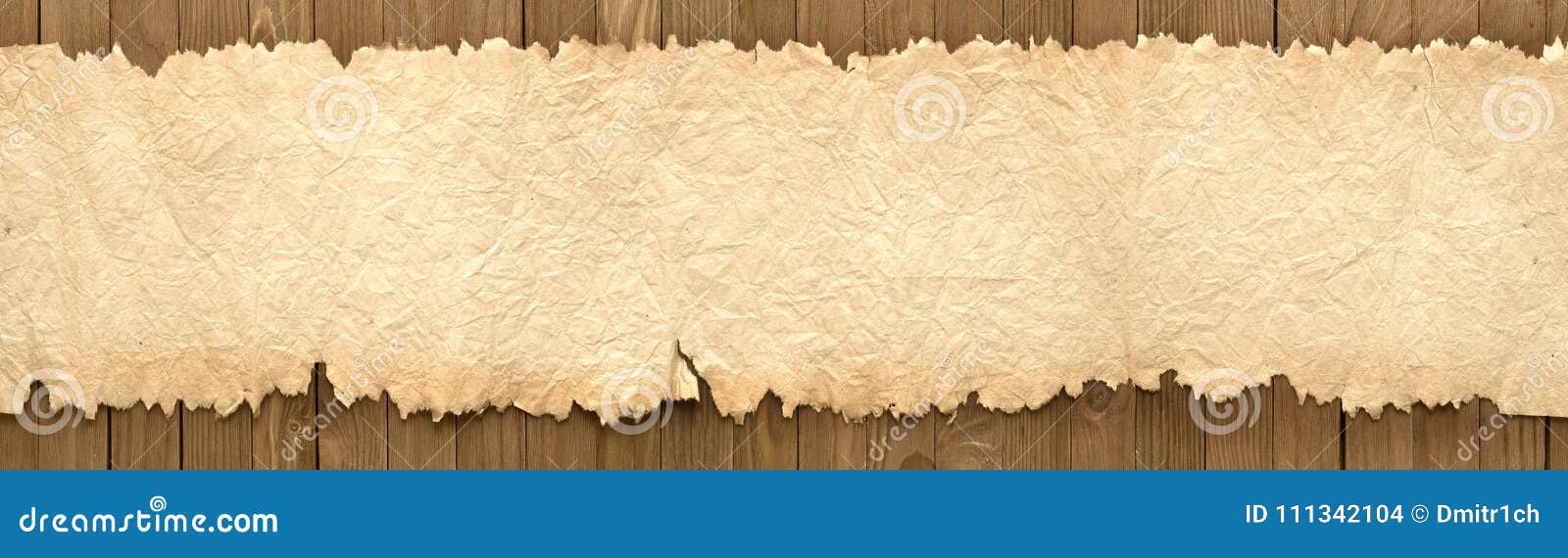 Panorama of Old Paper on the Table, Background Texture Stock Photo ...
