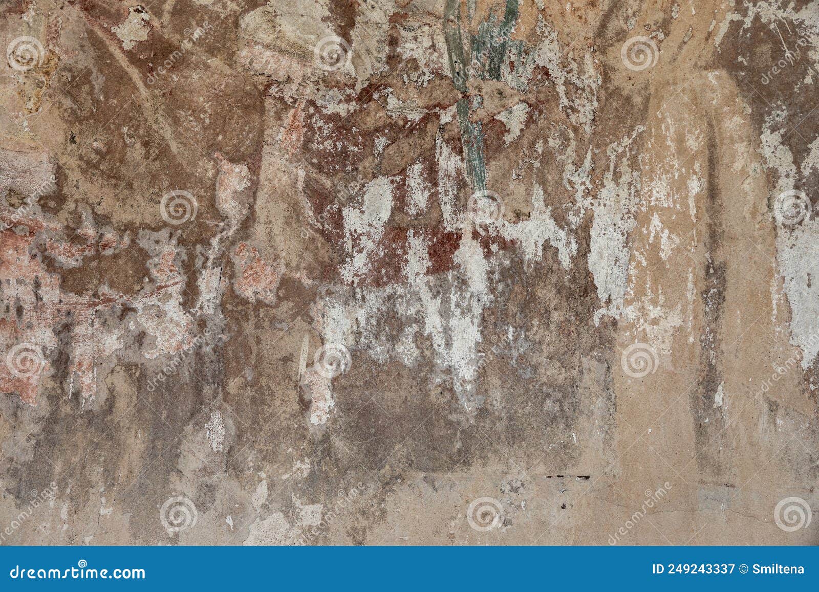 Texture of an Old Peeling Wall Stock Image - Image of paint, aged ...