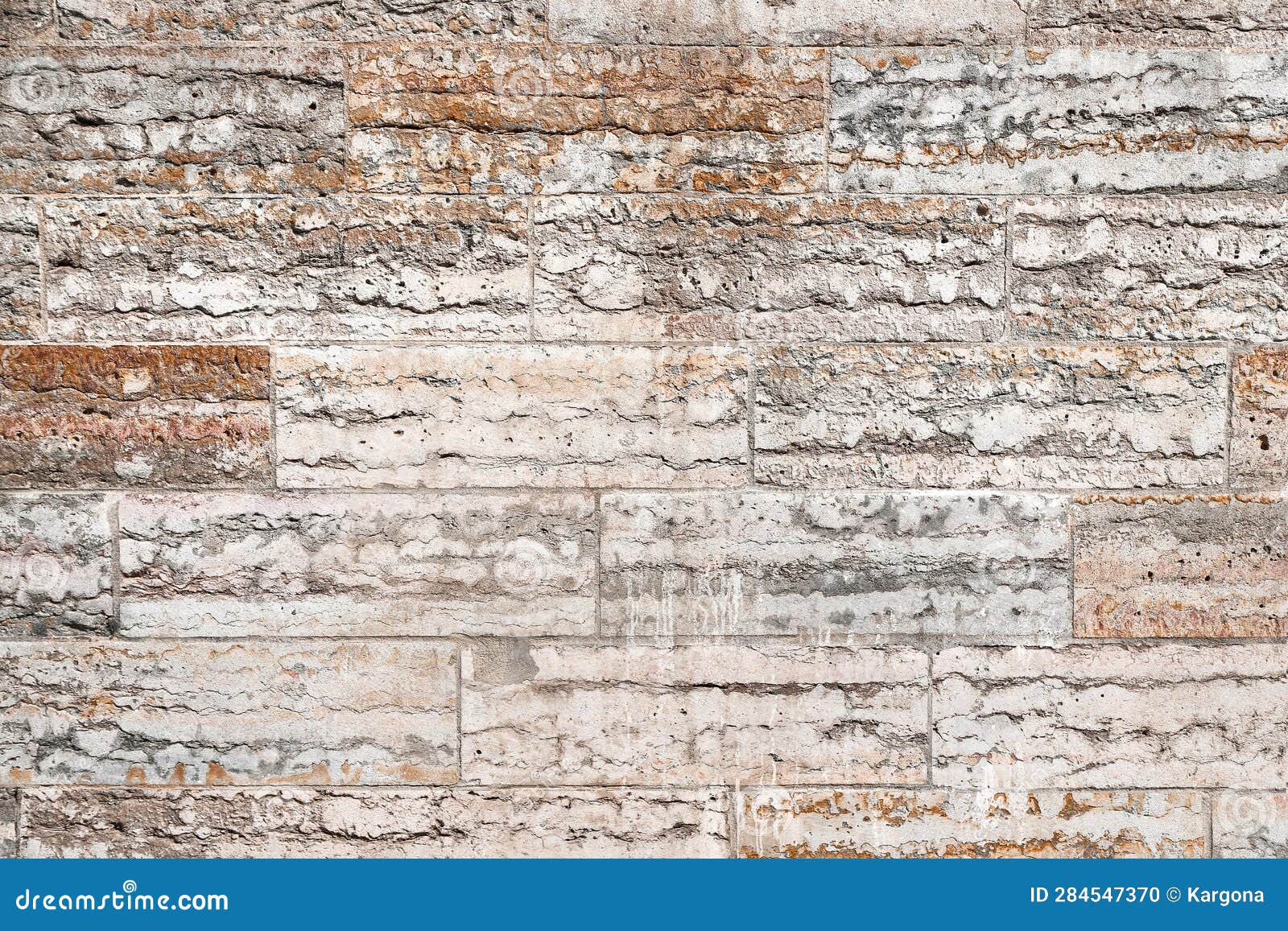 Texture of an Old Pink Stone Wall Made of Limestone Blocks As an ...