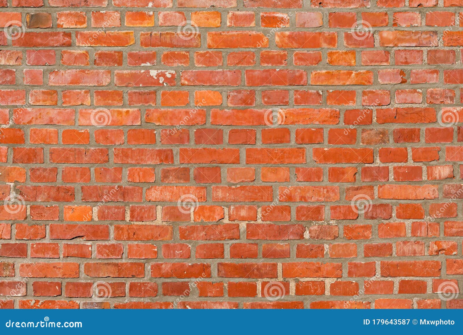 Texture of Old Red Brick Wall Dutch Clinker in Different Tones Stock ...