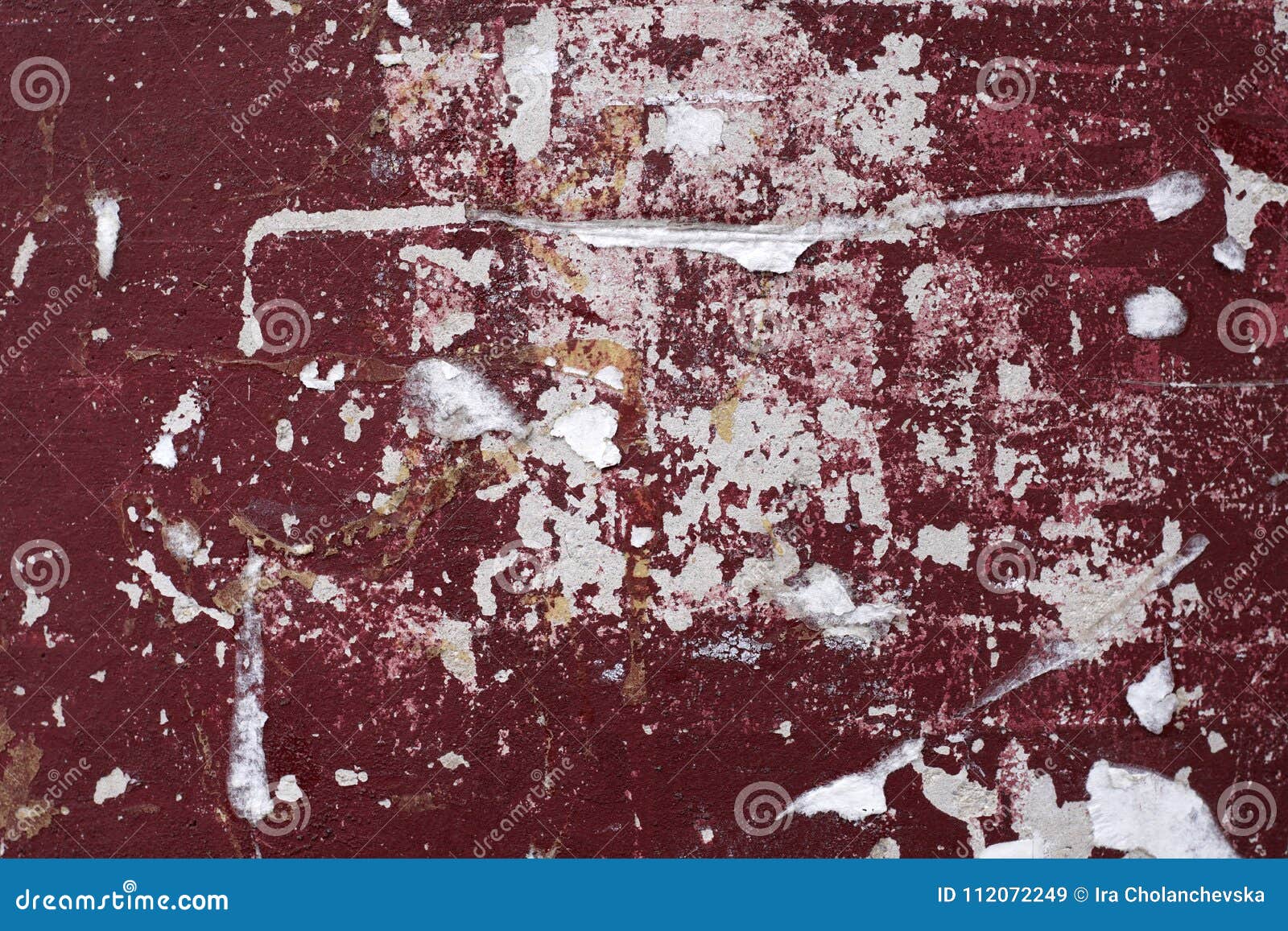 Texture of Old Red Painted Wall Stock Image - Image of light, shape ...
