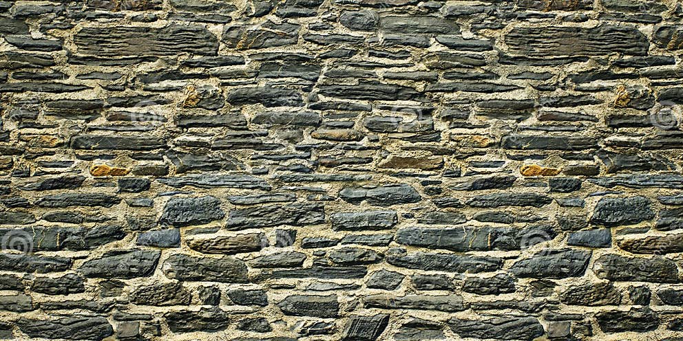 Texture of an Old Rough Stone Castle Wall. Stock Illustration ...