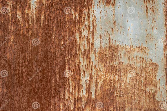 Texture of an Old Rusted Metal Panel Stock Photo - Image of peeling ...