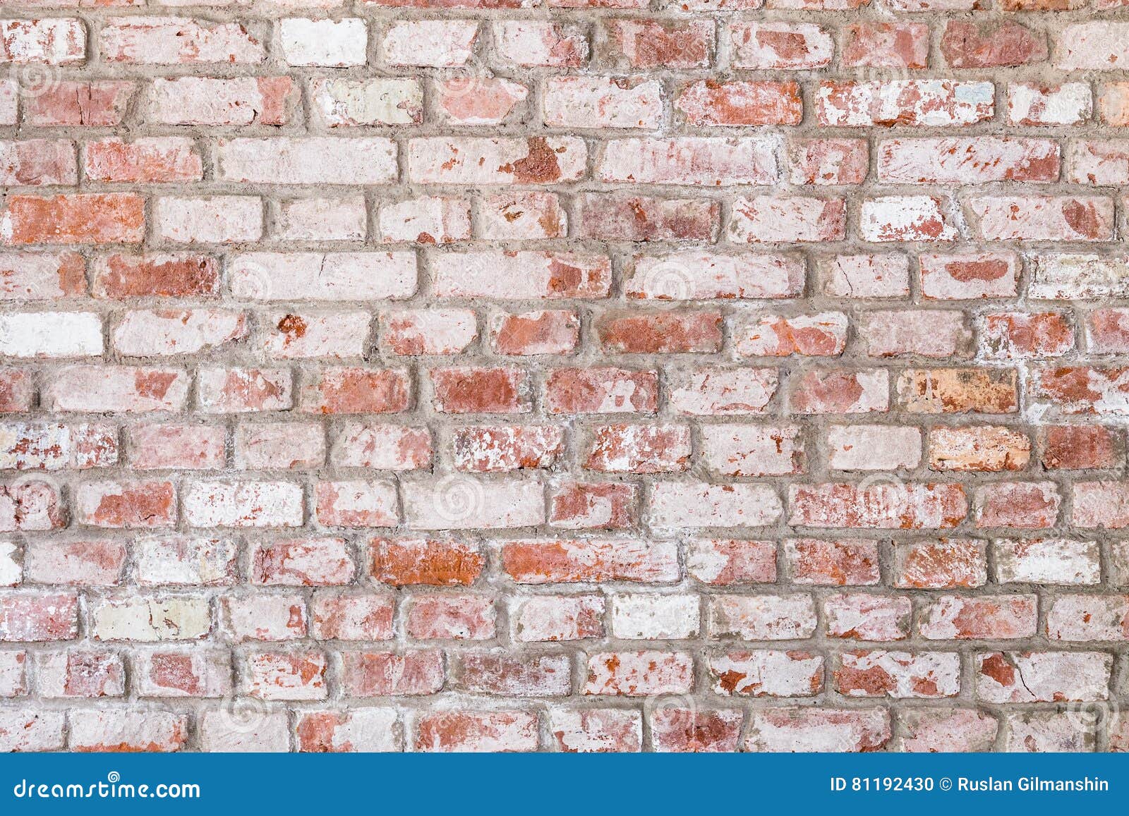 Texture of Old Rustic Brick Wall Painted with White Stock Photo - Image ...