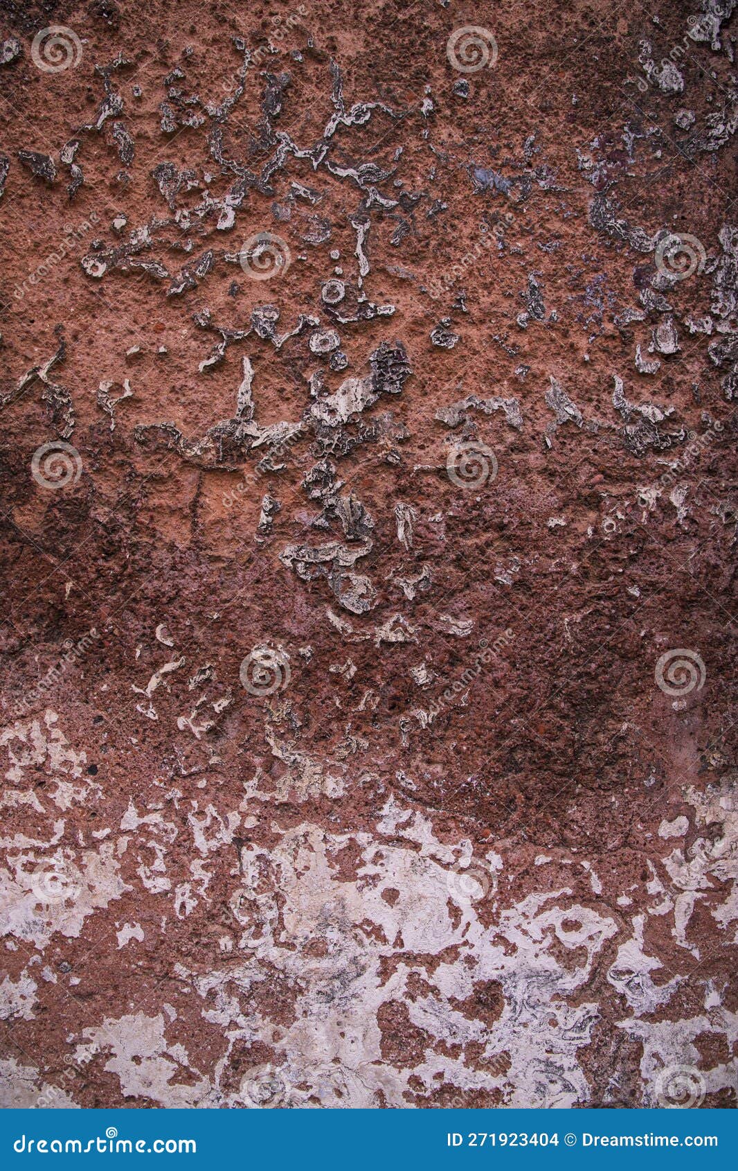 The Texture of an Old Rustic Wall is Covered with Red Stucco. Abstract ...