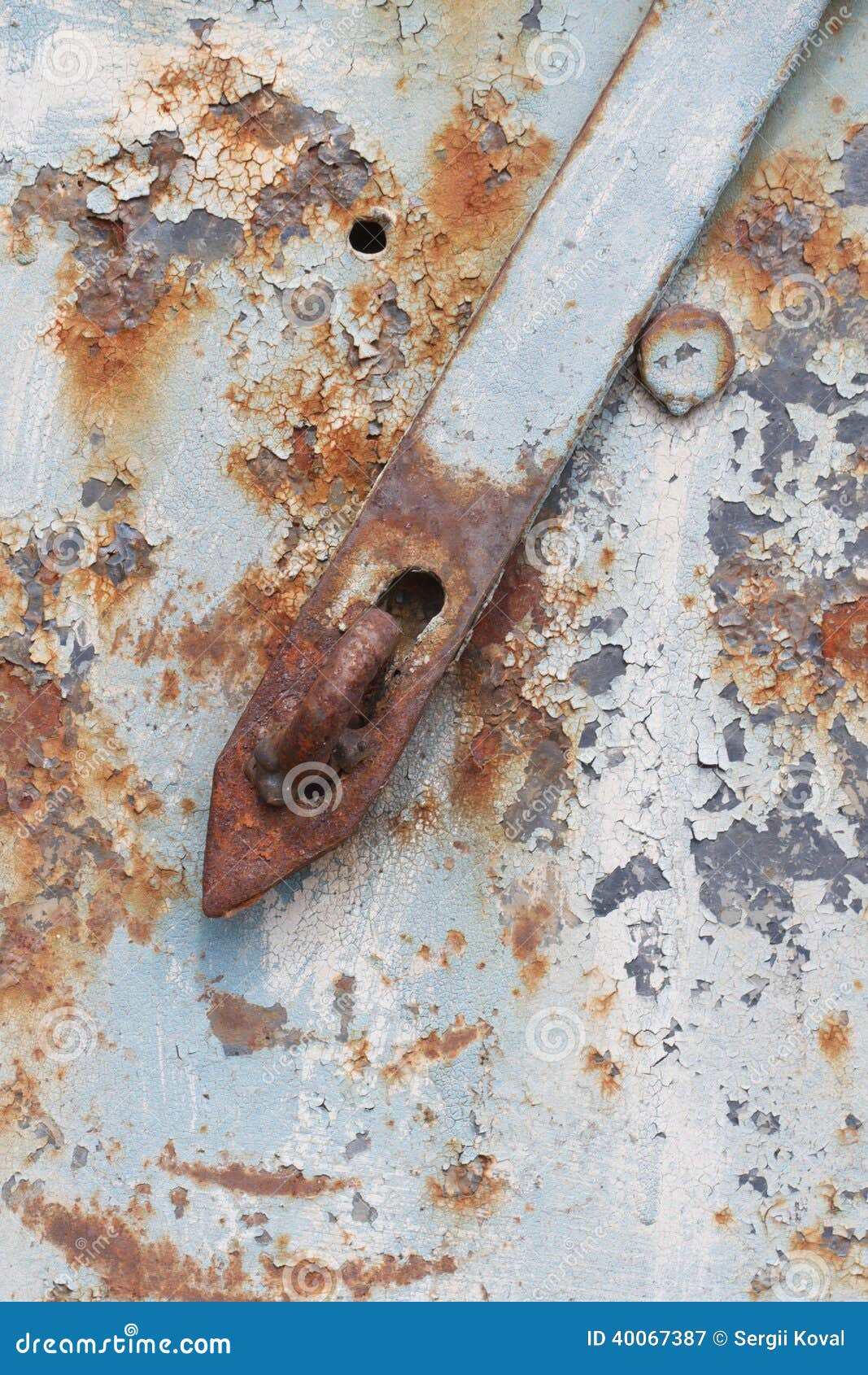Texture of Old Rusty Door without a Lock Closeup Stock Image - Image of ...