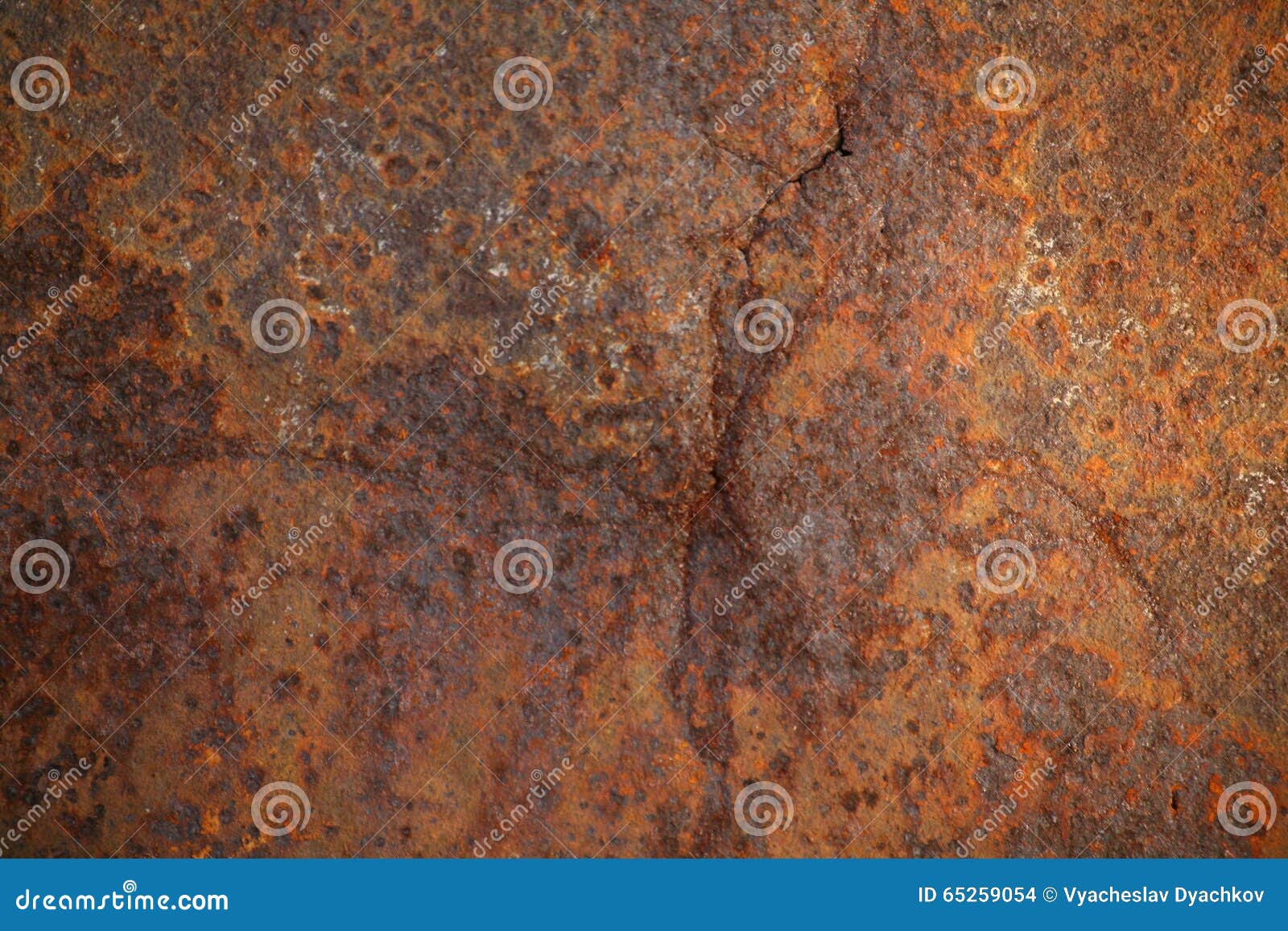 Texture of Old Rusty Metal with Crack. Stock Photo - Image of ...