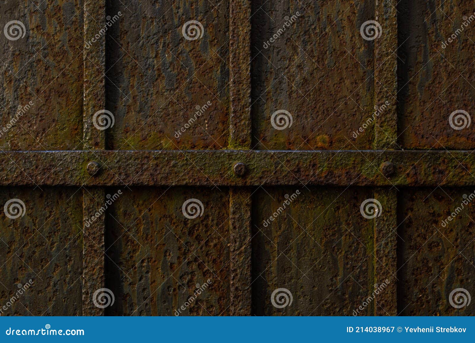 Texture of Old Rusty Metal with Rivets Stock Image - Image of rough ...
