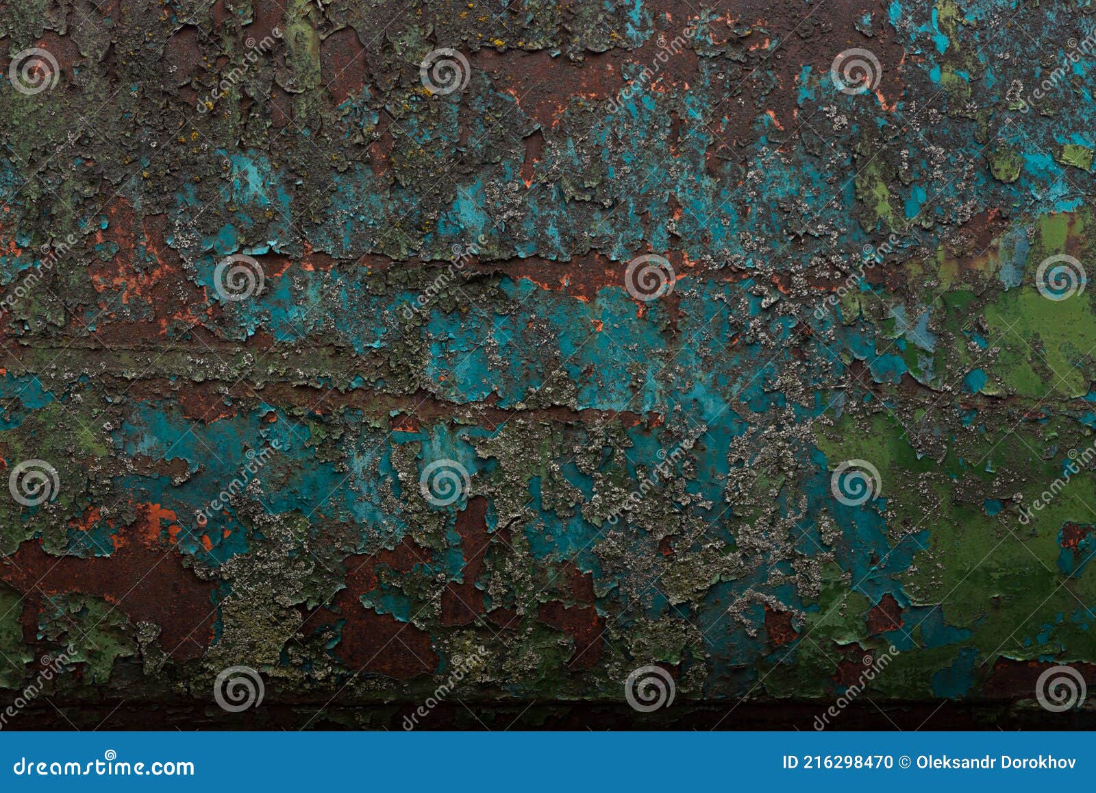 Texture of Old Rusty Painted Metal Stock Photo - Image of texture ...