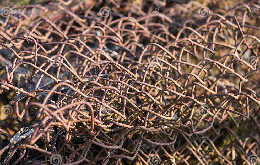 Texture of Old Rusty Wire Mesh Stock Image - Image of abstract, fence ...