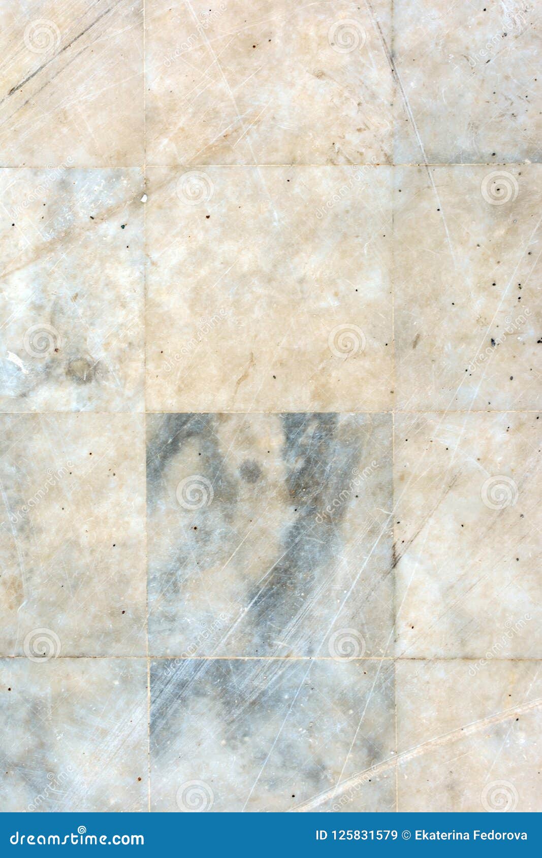 Texture of Old, Scratched Slabs Close-up. the Wall with Marble Tiles is ...