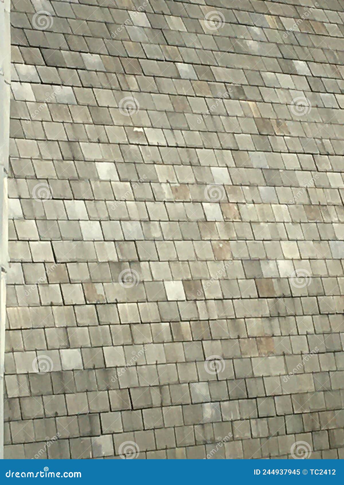 Texture of an Old Slates Roof Stock Image - Image of aged, urban: 244937945