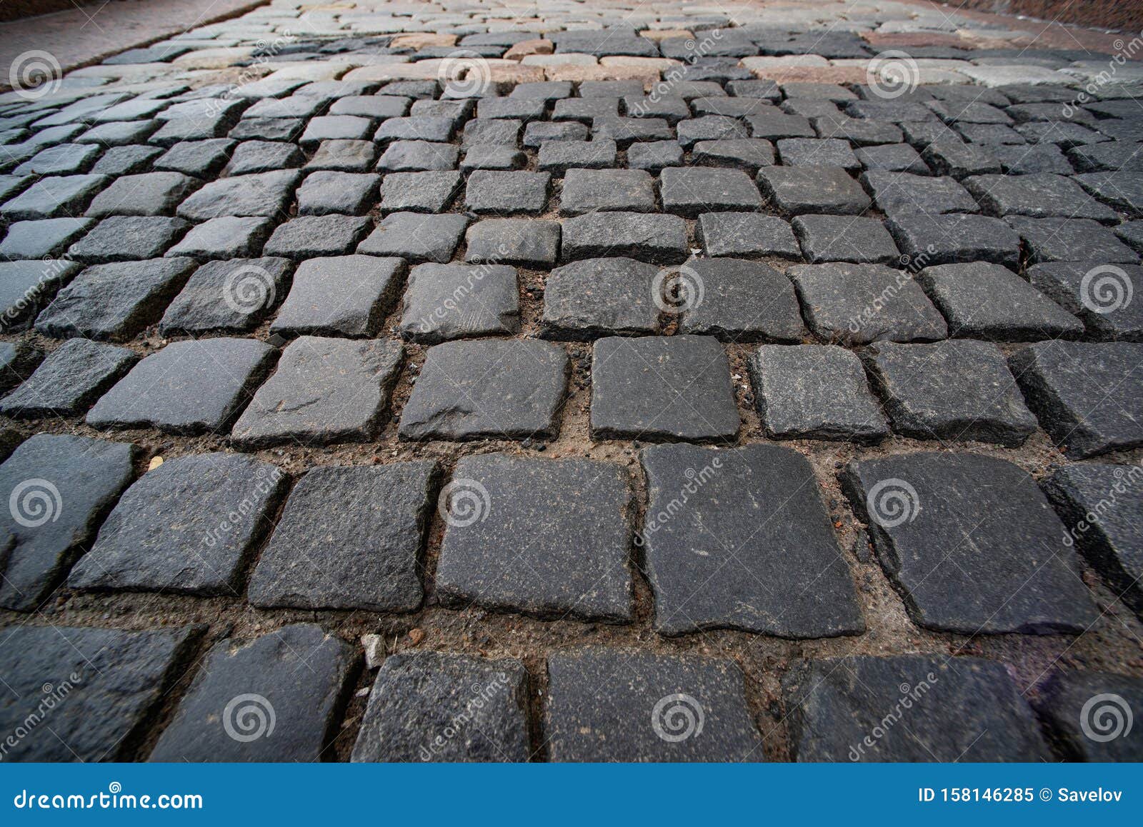 Texture of Square Paving Stones in Perspective Stock Image - Image of ...