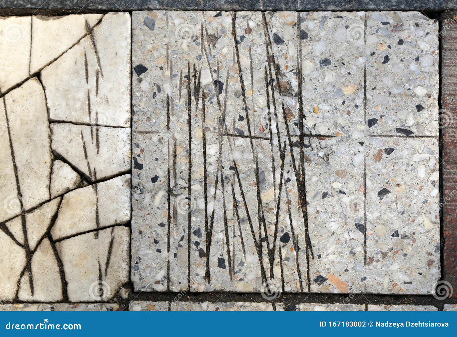 Texture of old stone tiles stock photo. Image of retro - 167183002