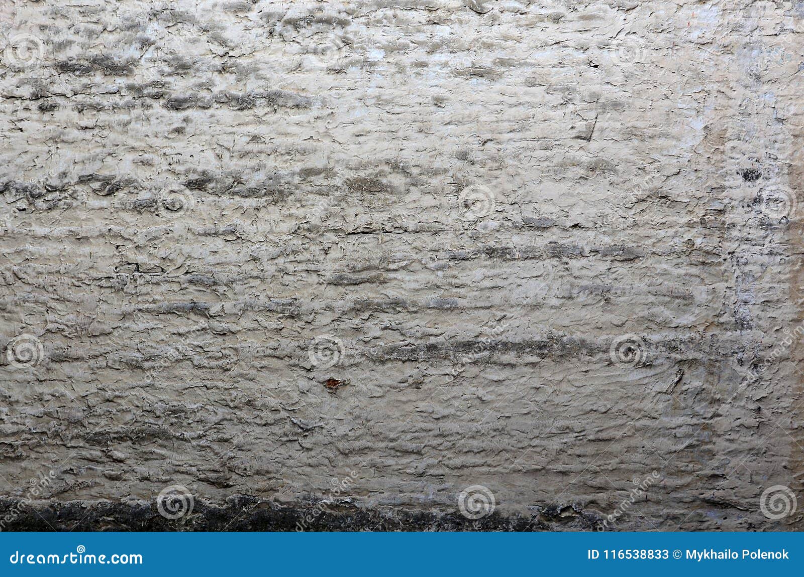 The Texture of the Old Stone Wall, Carelessly Treated with Cement Morta ...