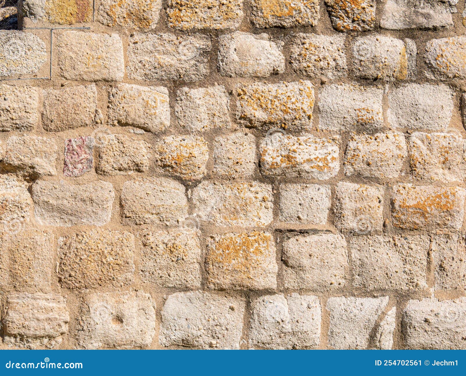 Texture of an Old Stone Wall in a Historic Building in Europe. Stock ...