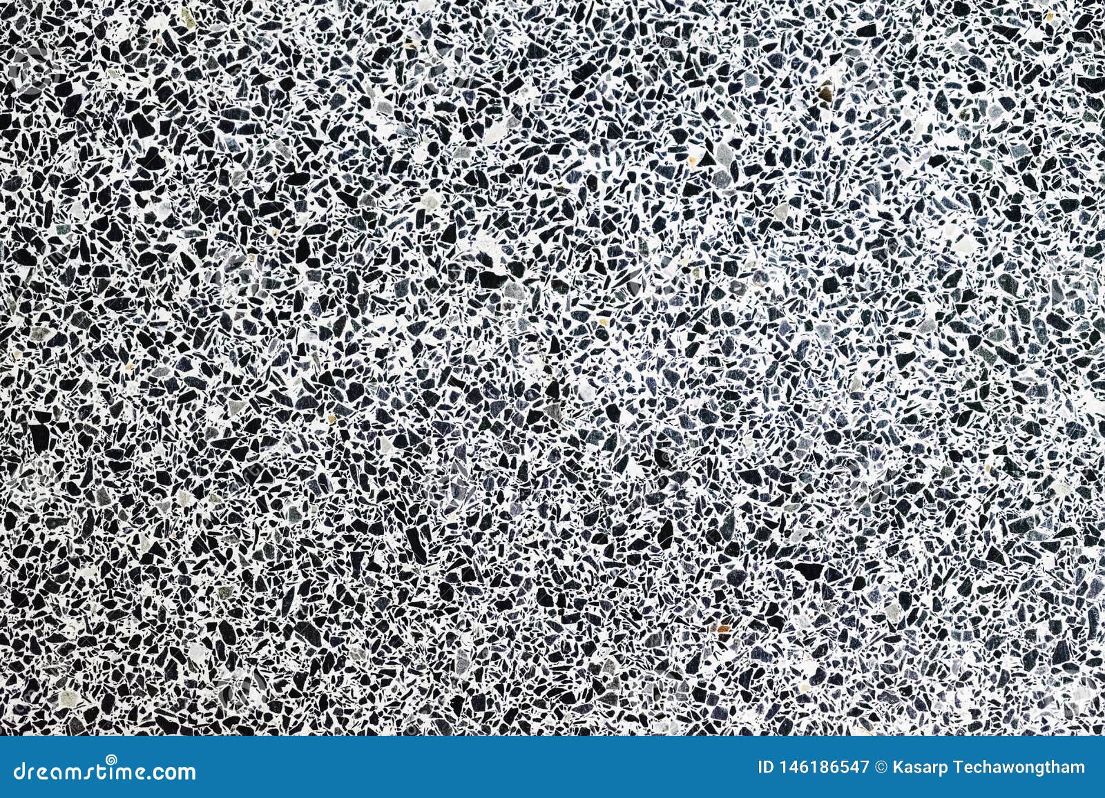 Texture of Old Terrazzo Flooring Pattern in Black and White Colors.it ...