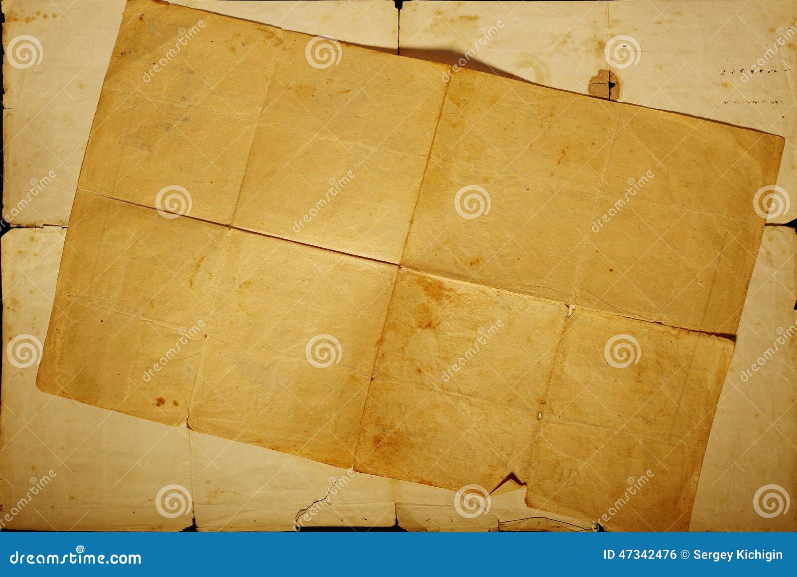 Texture Old Vintage Yellowed Paper Stock Photo - Image of dirty, poster ...