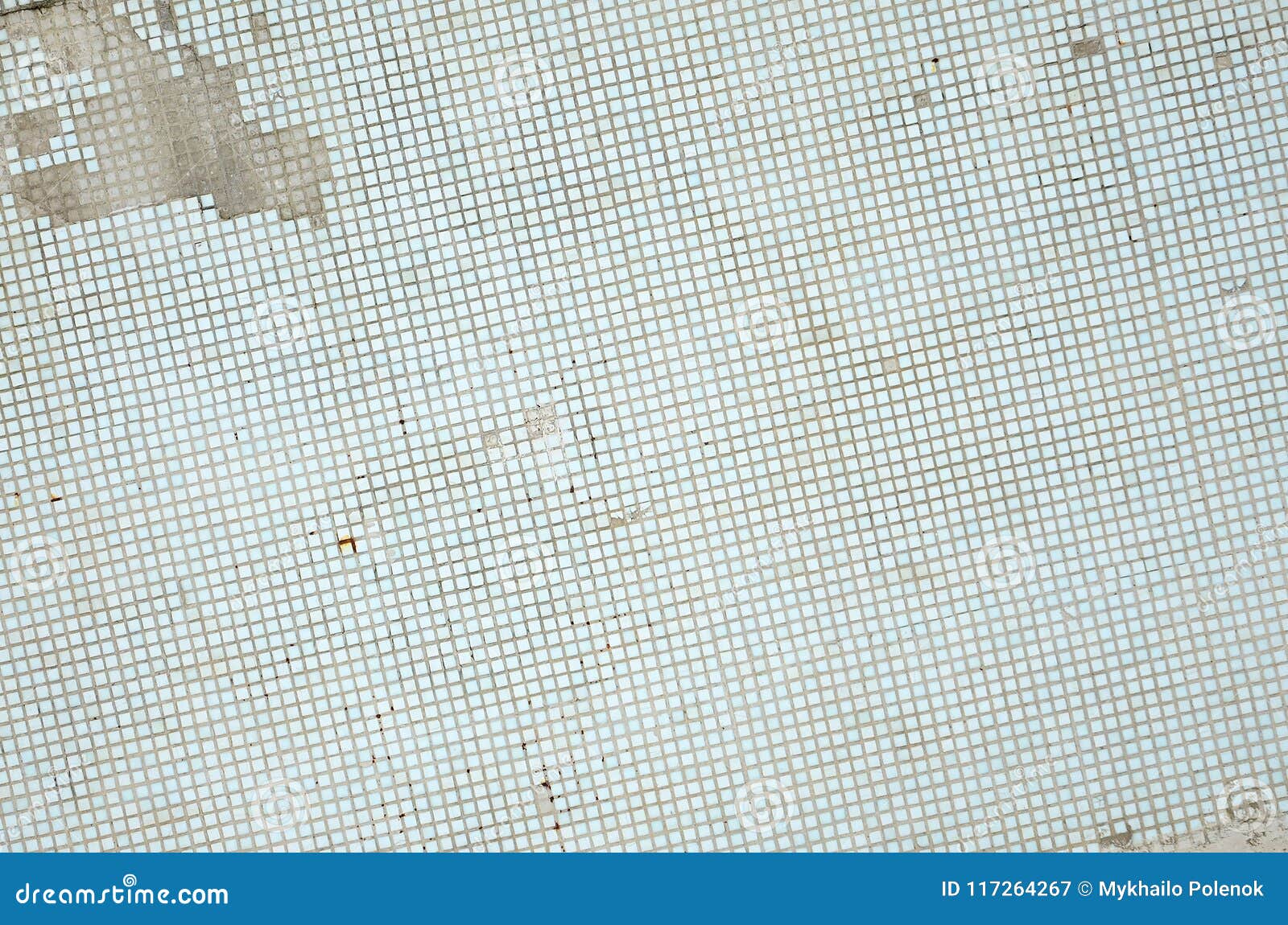 The Texture of the Old Wall, Decorated with a Lot of Square Small Tiles ...