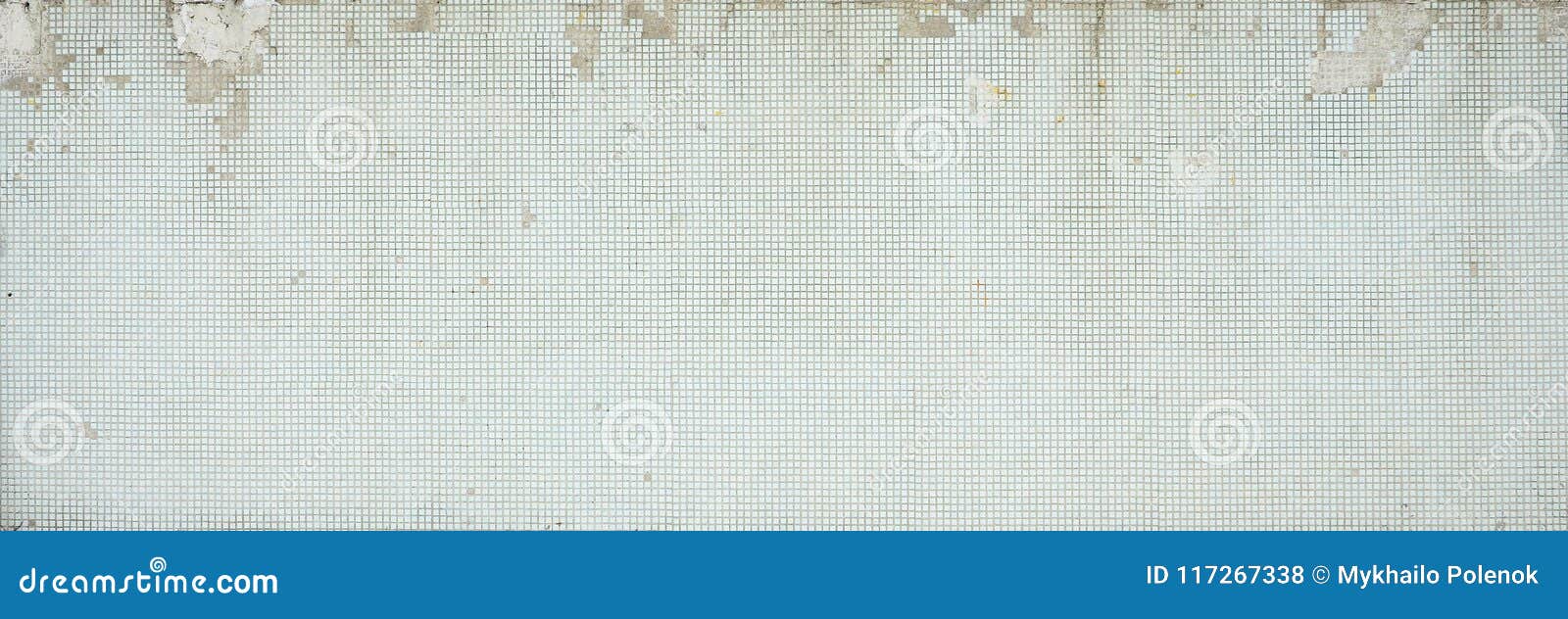 The Texture of the Old Wall, Decorated with a Lot of Square Small Tiles ...