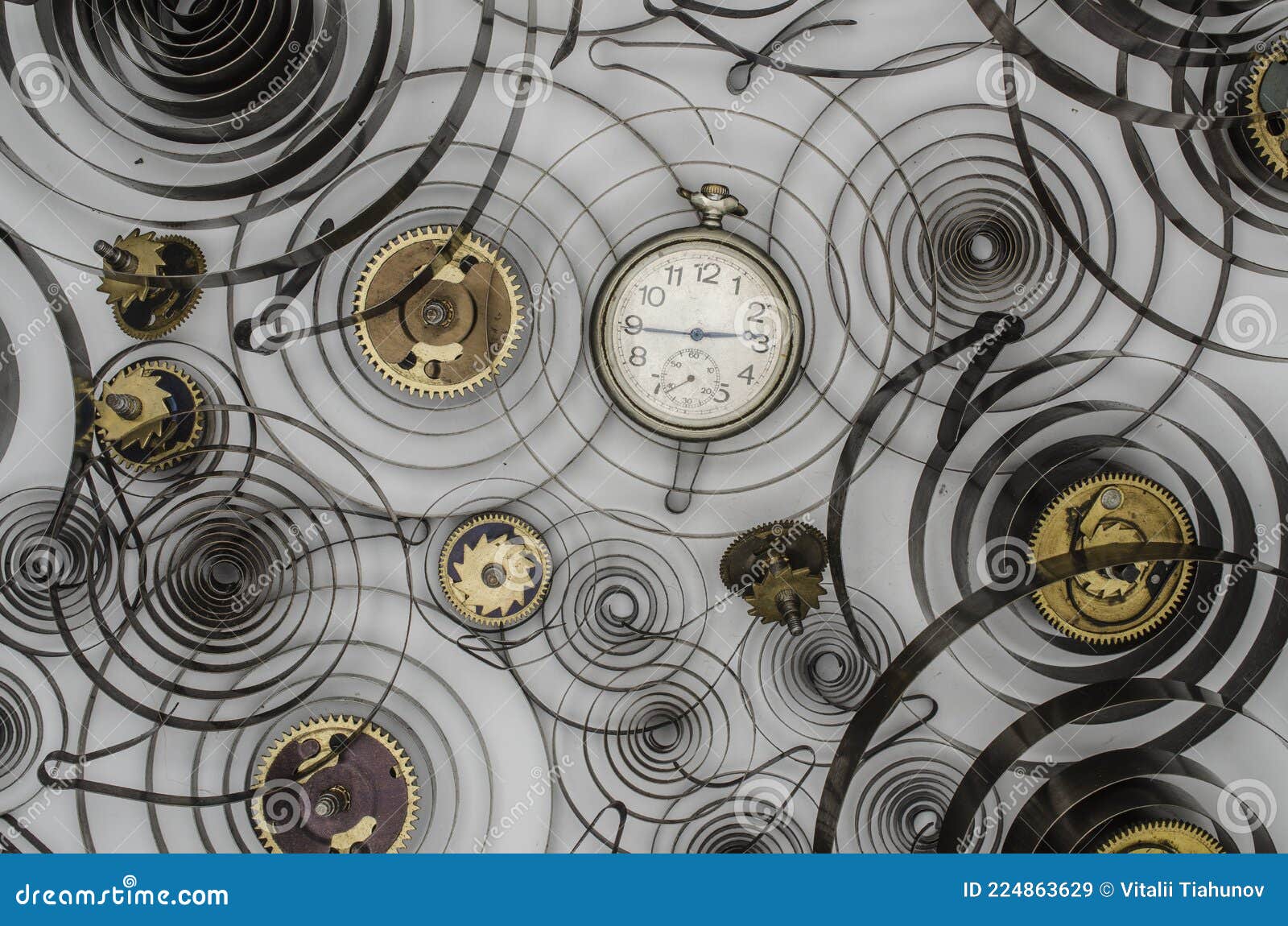 Texture of the Old Watch Details Stock Image - Image of element, retro ...