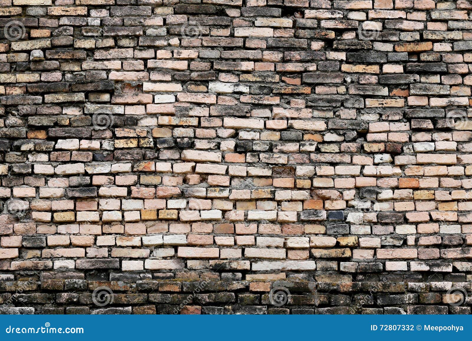 Texture of Old Weathered Brick Wall Decayed and Broken Malfunctioning ...
