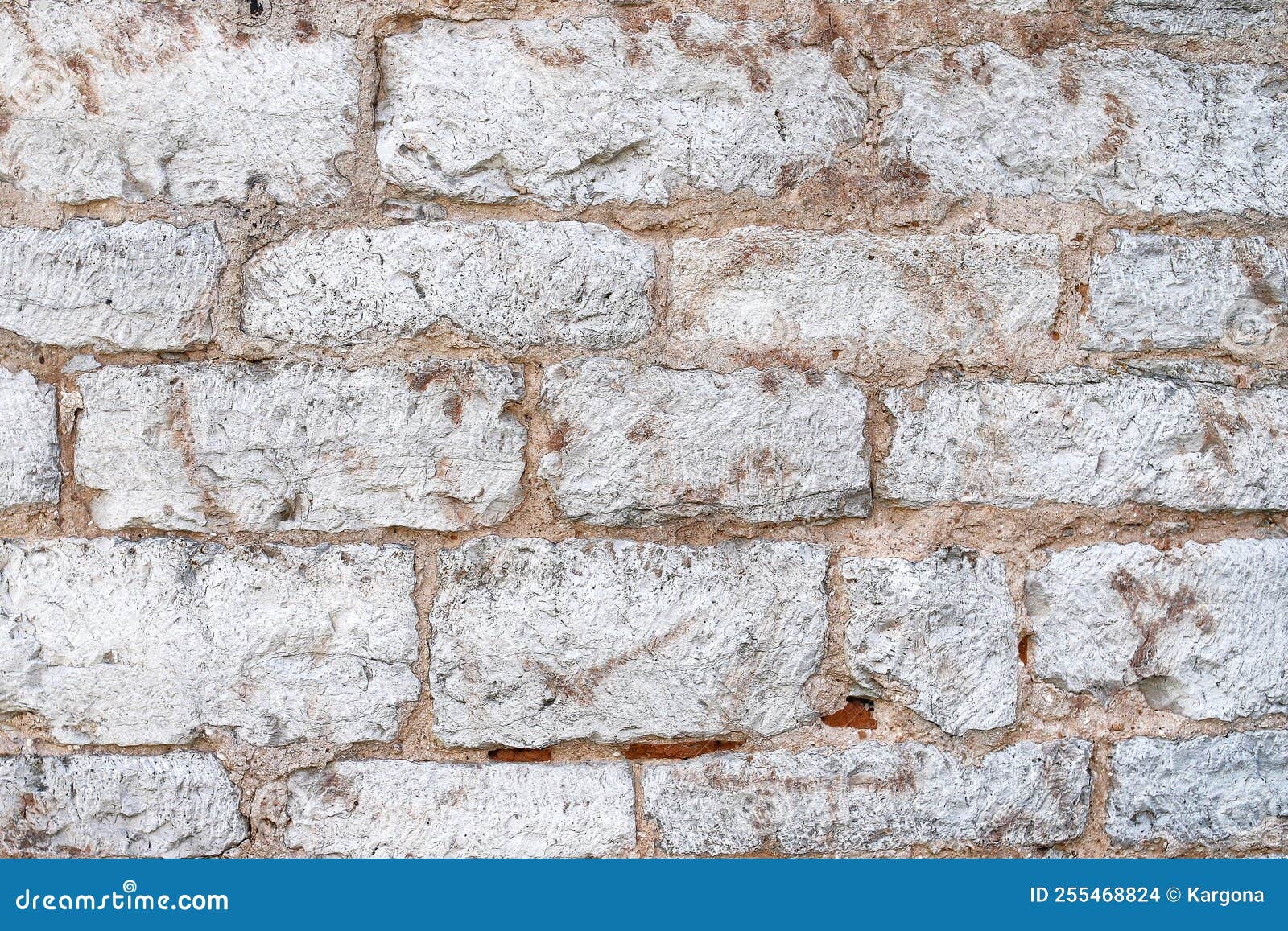 Old White Stone Wall Made of Gang-sawn Limestone As a Background Stock ...
