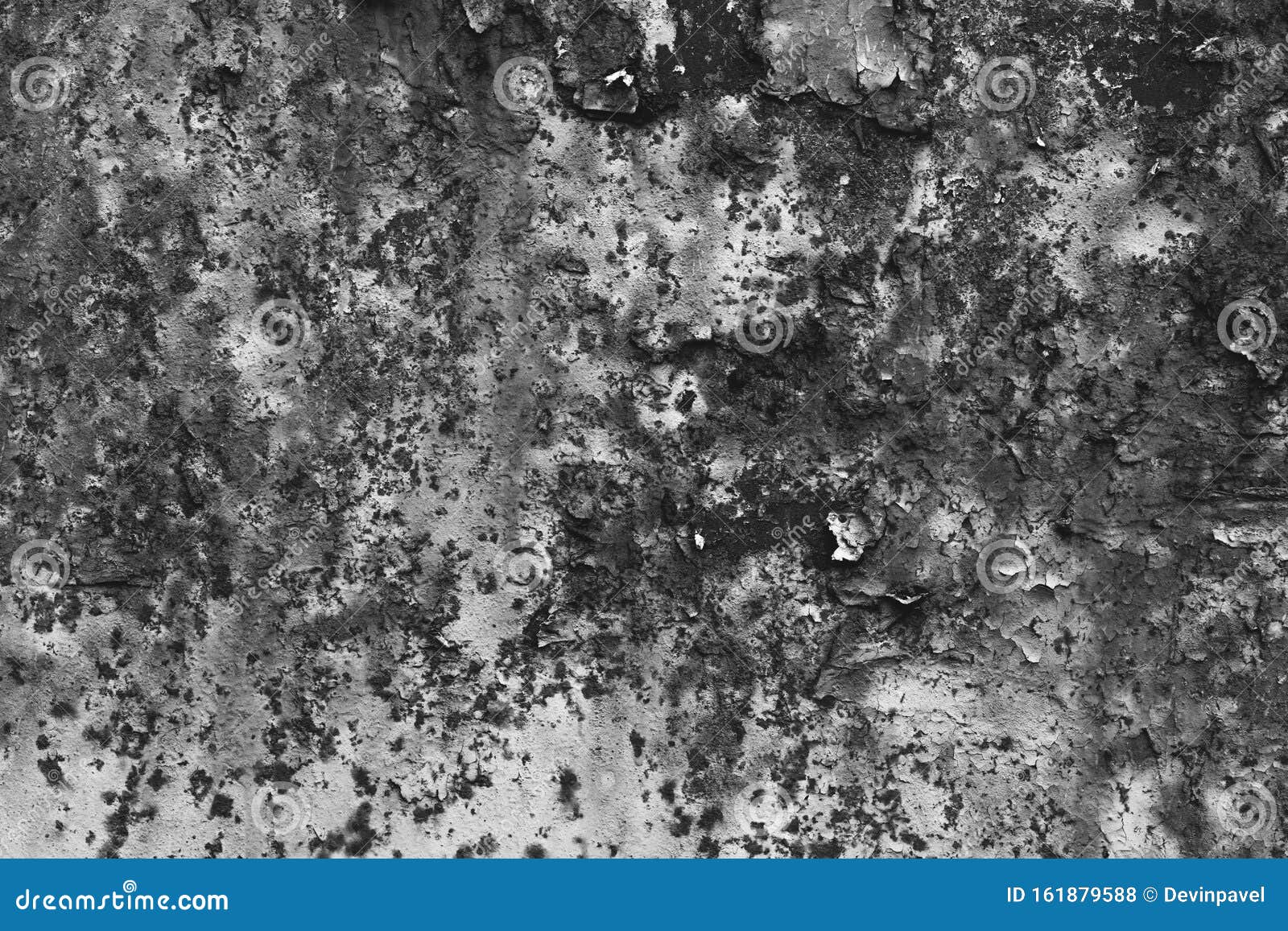 Texture of an Old Worn Out Scratched the Surface. Black and White ...