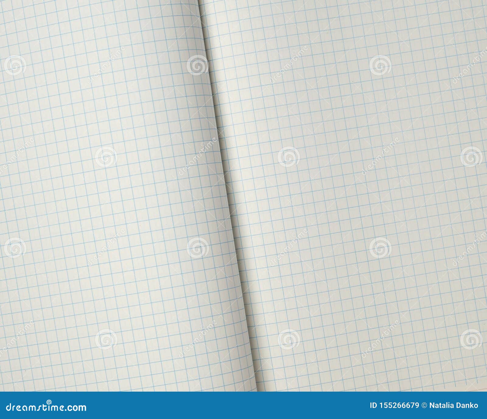 Texture of an Open School Notebook in a Cell, Full Frame Stock Image ...
