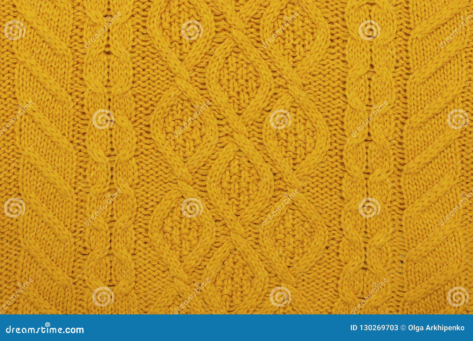 The Texture of an Orange Autumn Sweater. Knitted Background. Knitted ...