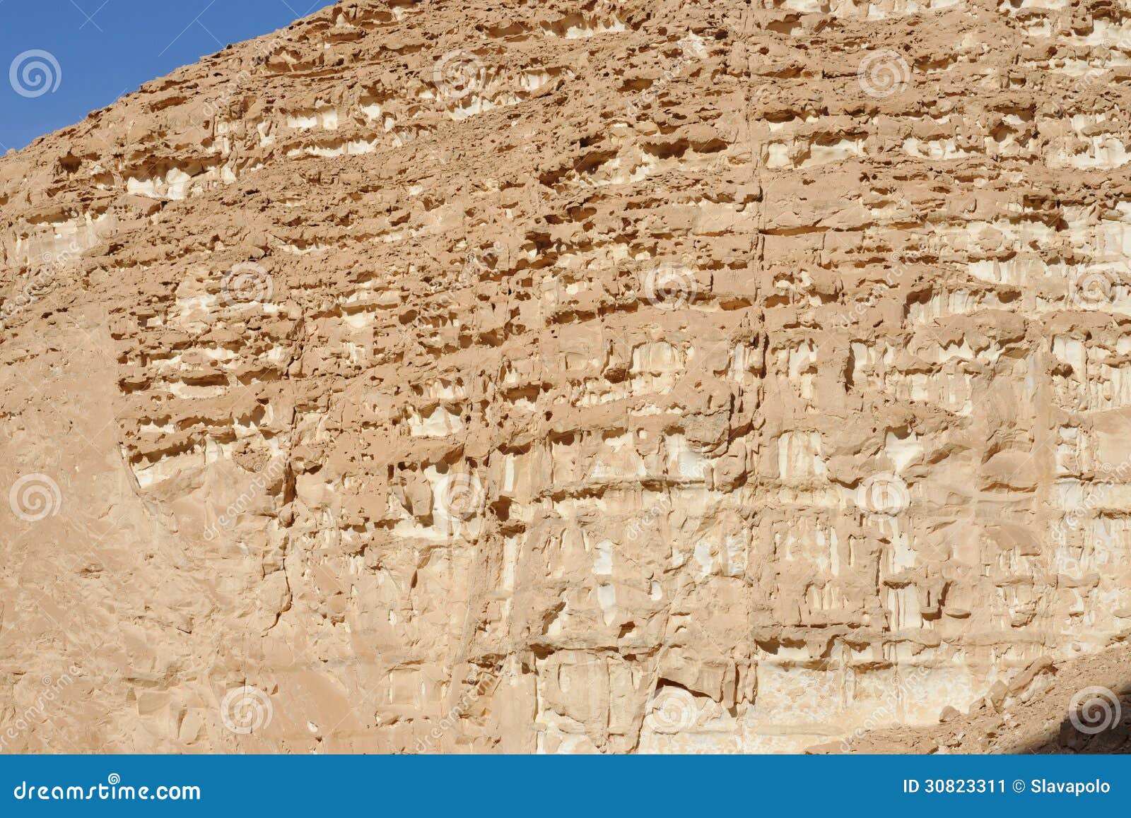 Texture of an Orange Weathered Rock in the Desert Stock Image - Image ...