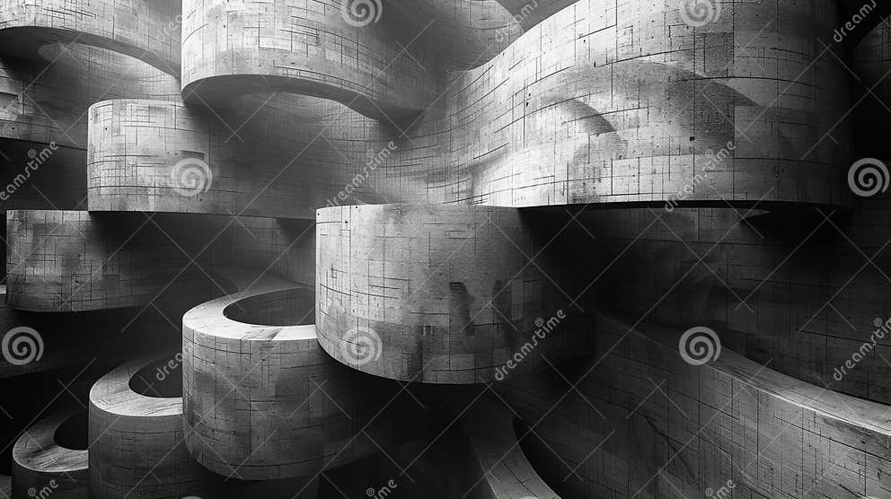 Texture of Overlapping and Winding Digital Codes Creating a Sense of ...