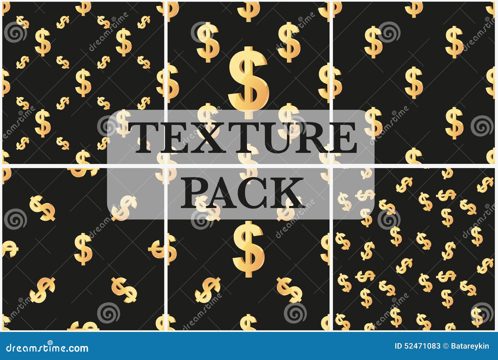 Texture Pack of Universal Vector Seamless Patterns Stock Vector ...