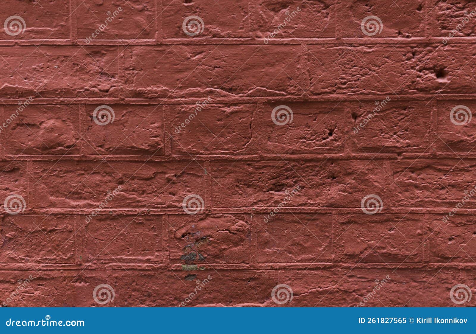 Texture of Painted Brick Wall in Red Stock Image - Image of paint ...