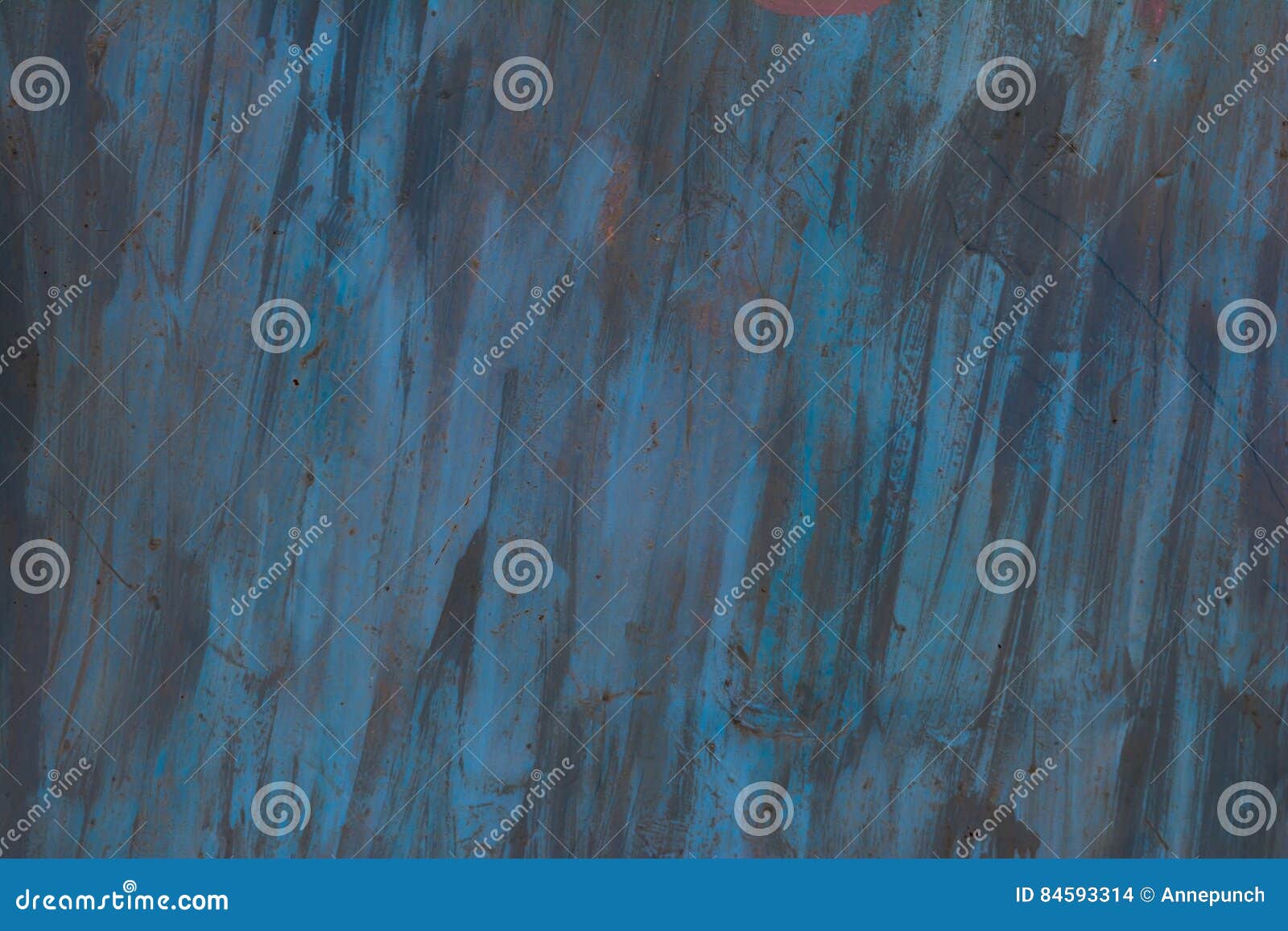 The Texture of the Painted Iron. Blue Stains, Rust Spots Stock Photo ...