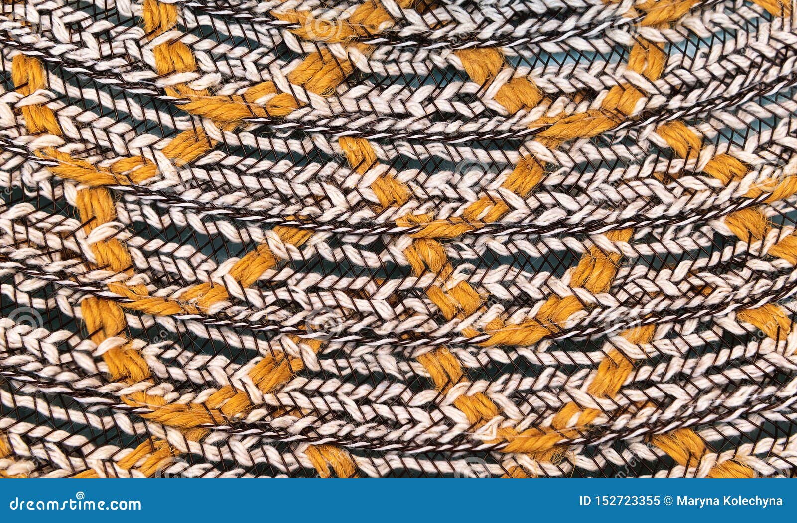 Texture of Painted Wicker Hat Close Up. Wicker Hat, Close Up Detail ...