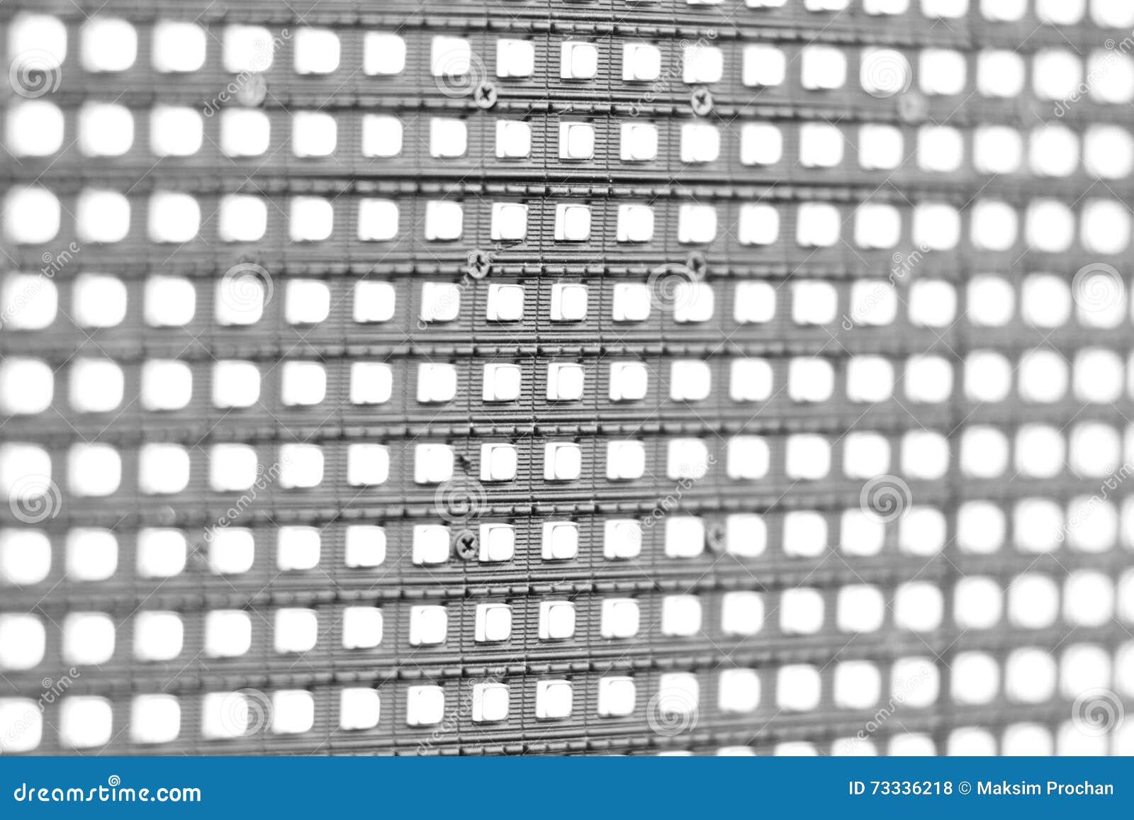 Texture Panel with LED Bulbs Stock Photo - Image of pattern, technology ...