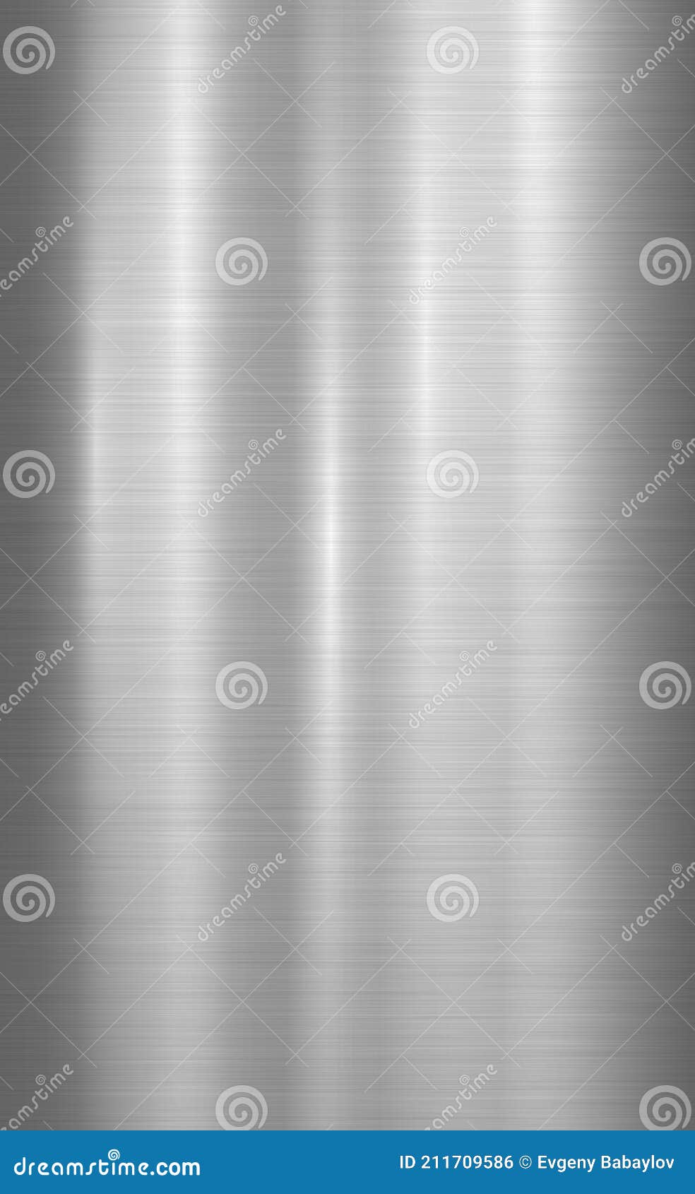 Texture Panorama of Silver Metal with Reflection Stock Illustration ...