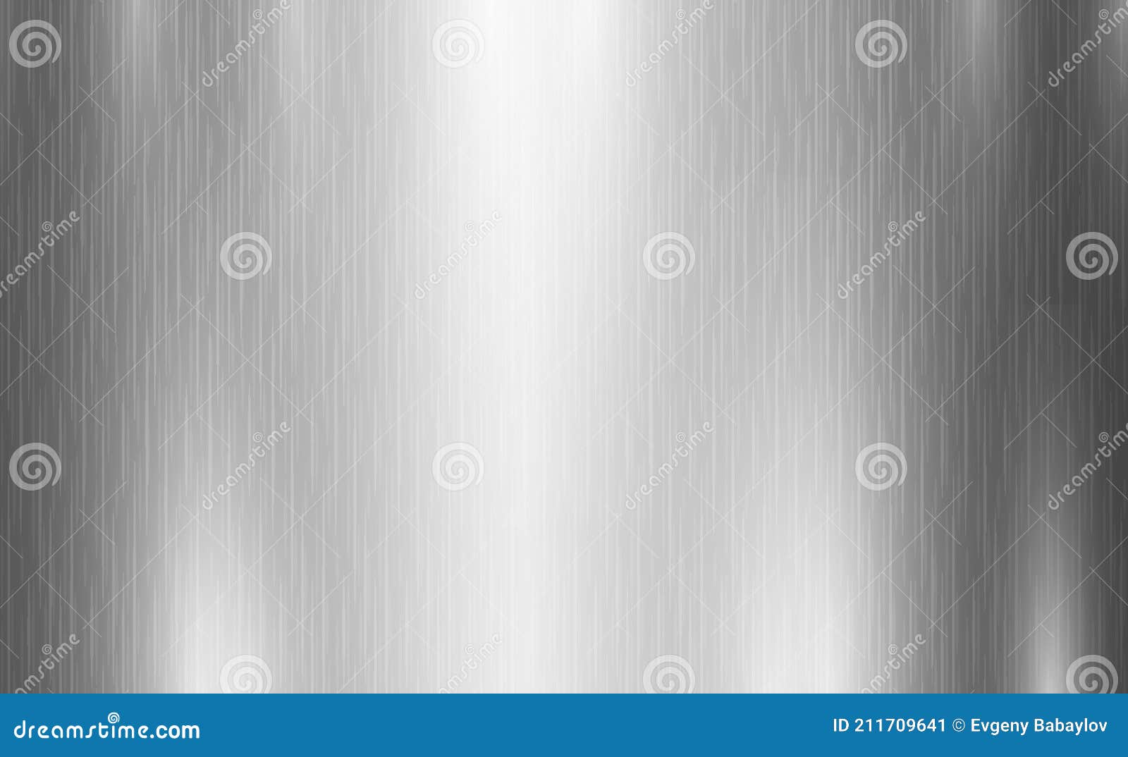 Texture Panorama of Silver Metal with Reflection Stock Illustration ...