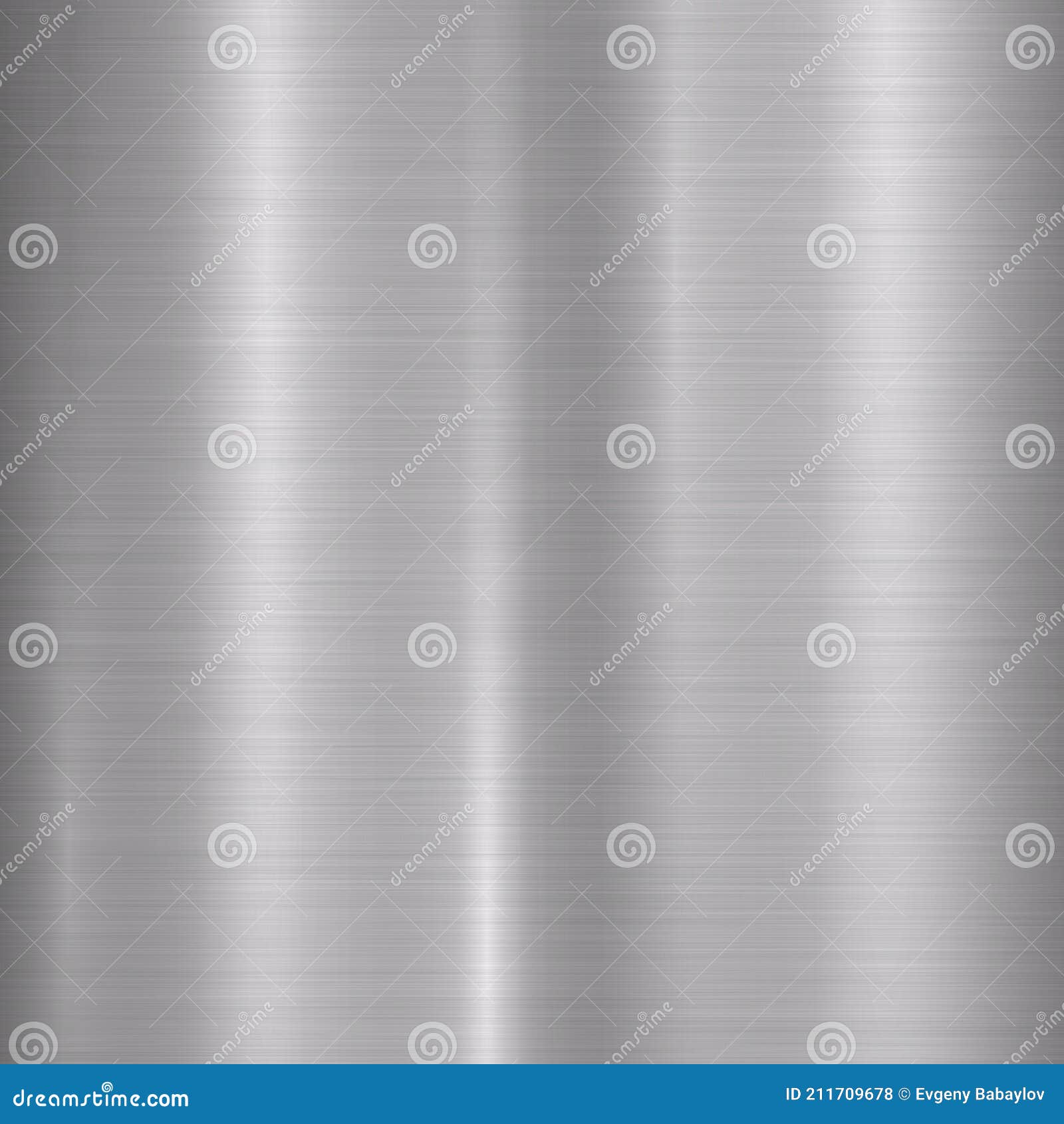Texture Panorama of Silver Metal with Reflection Stock Illustration ...