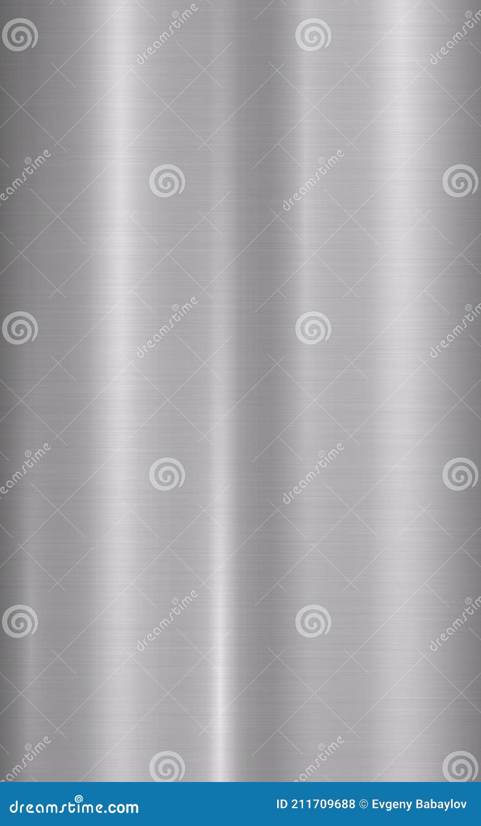Texture Panorama of Silver Metal with Reflection Stock Illustration ...