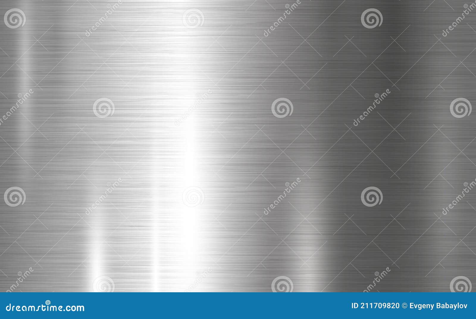 Texture Panorama of Silver Metal with Reflection Stock Illustration ...