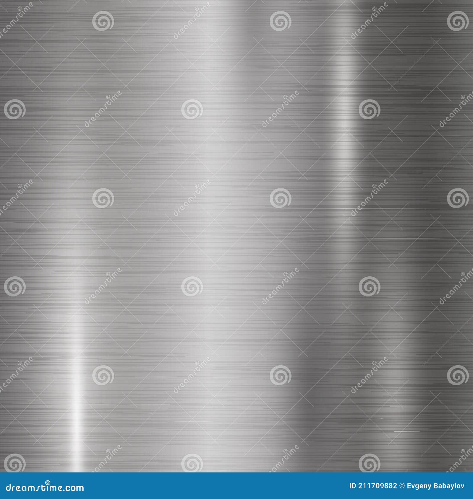 Texture Panorama of Silver Metal with Reflection Stock Illustration ...